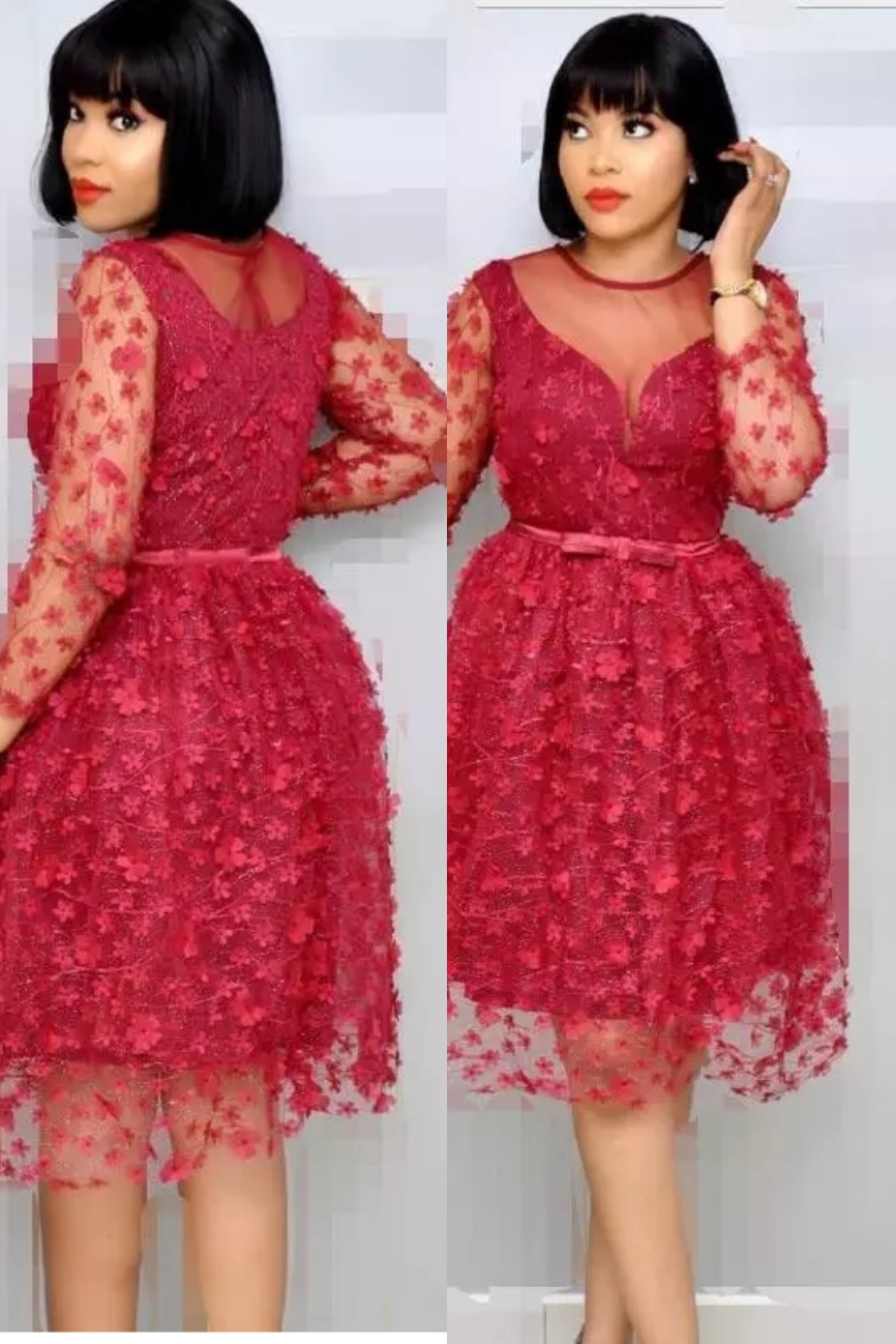 Nice Lace Fabric Dress For Ladies on Luulla